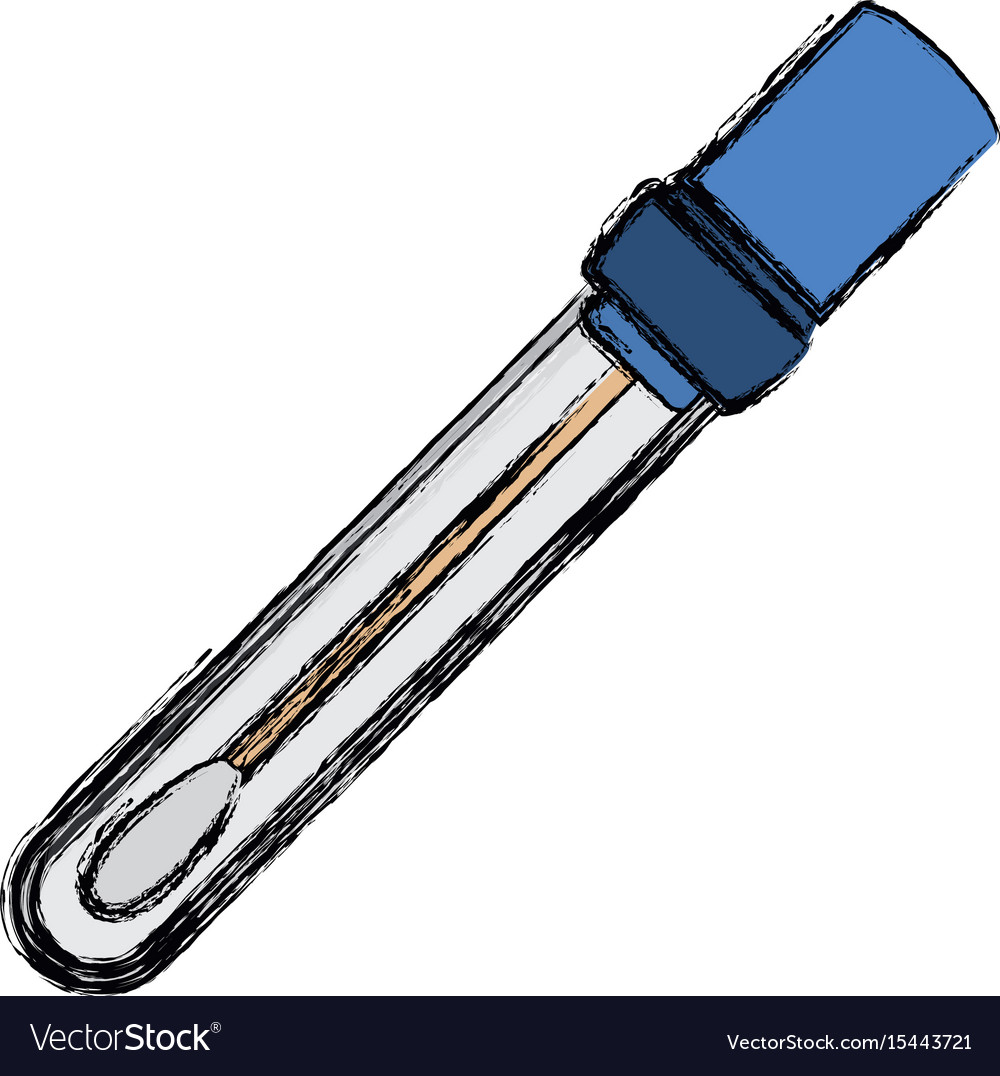 Isolated laboratory test bottle Royalty Free Vector Image