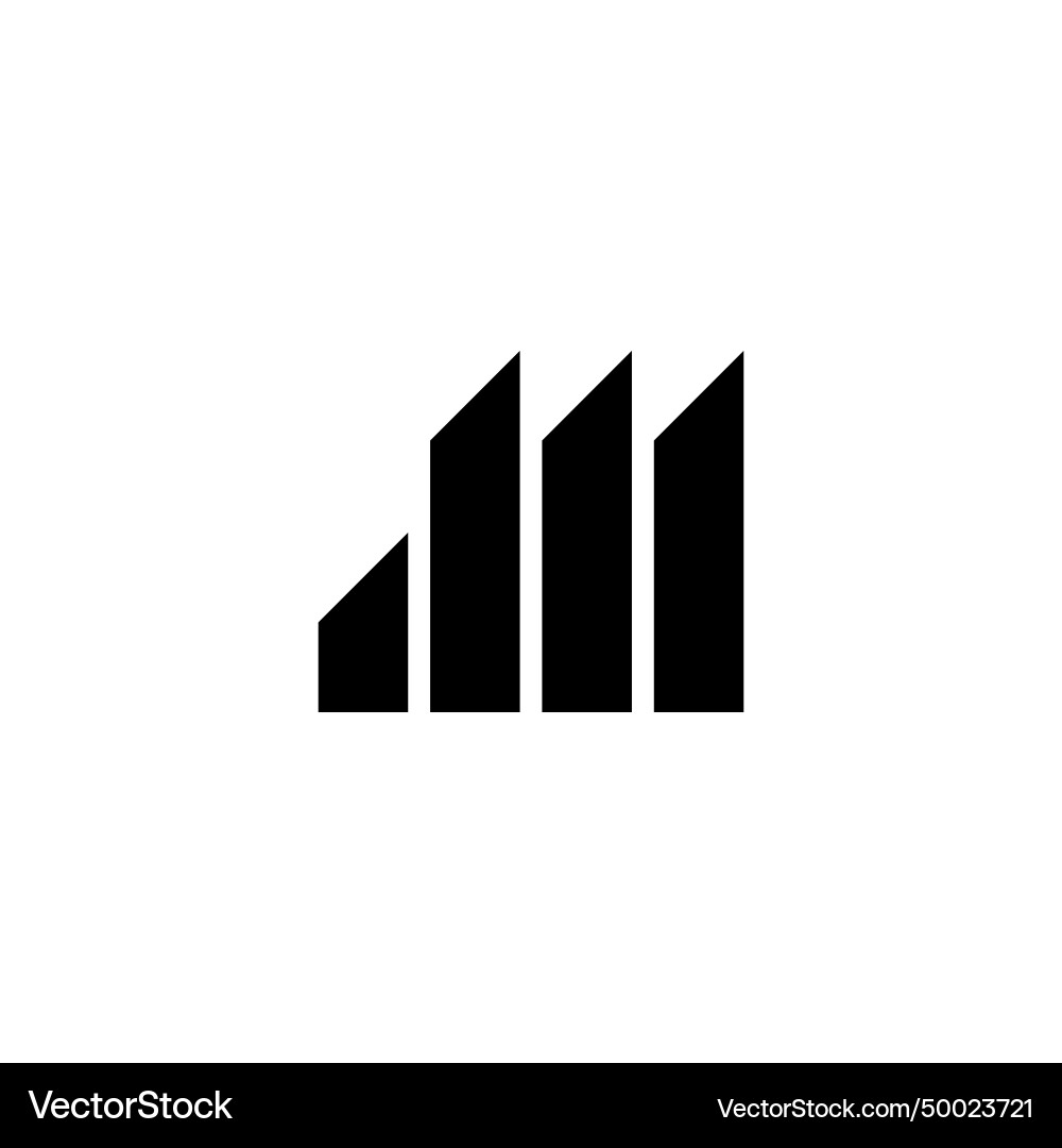 Letter dw knifes geometric symbol simple logo Vector Image