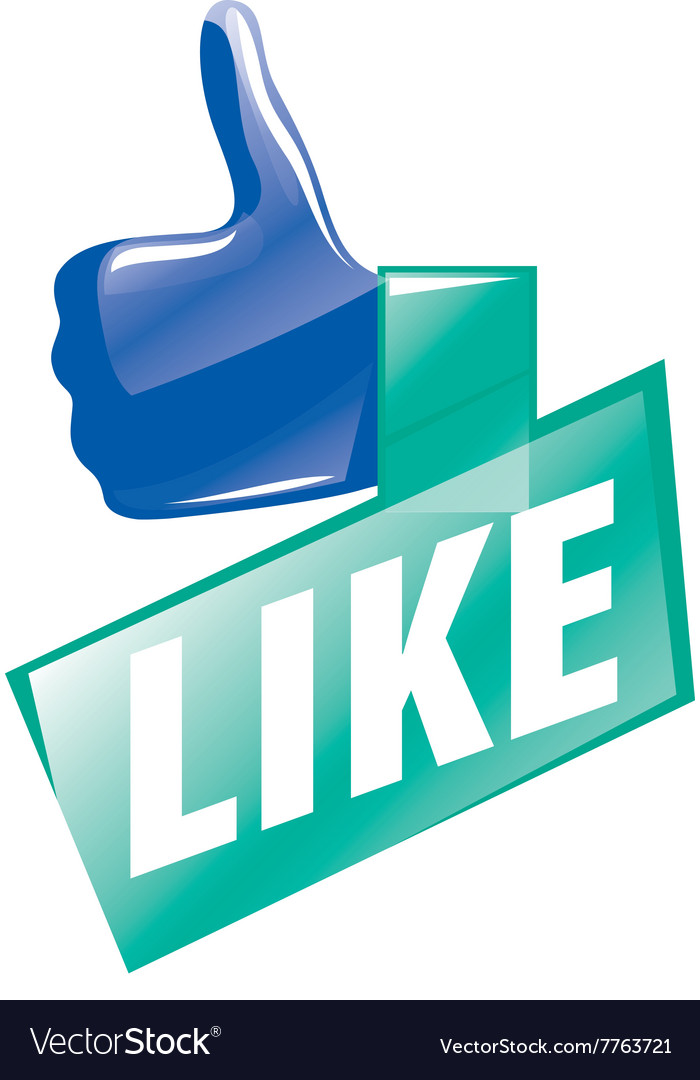 Logo like Royalty Free Vector Image - VectorStock