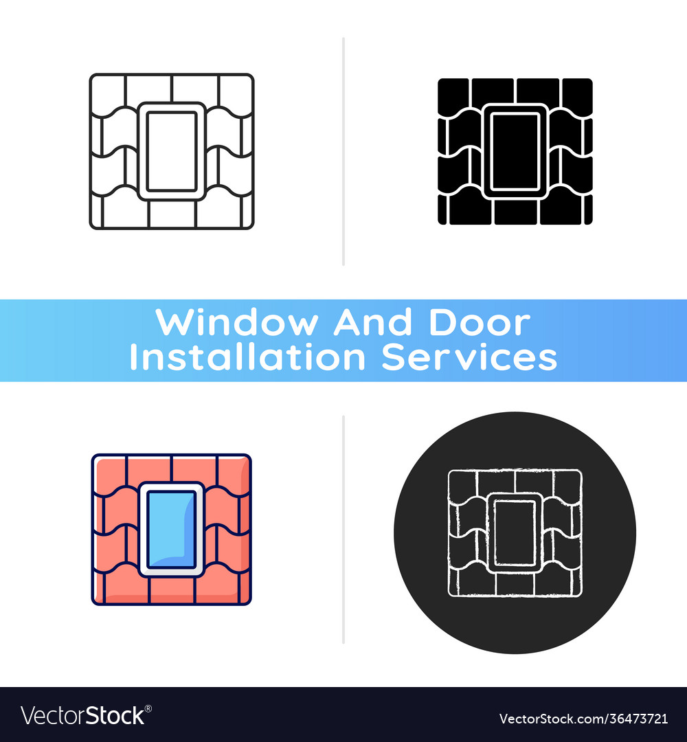 Skylight windows icon Royalty Free Vector Image