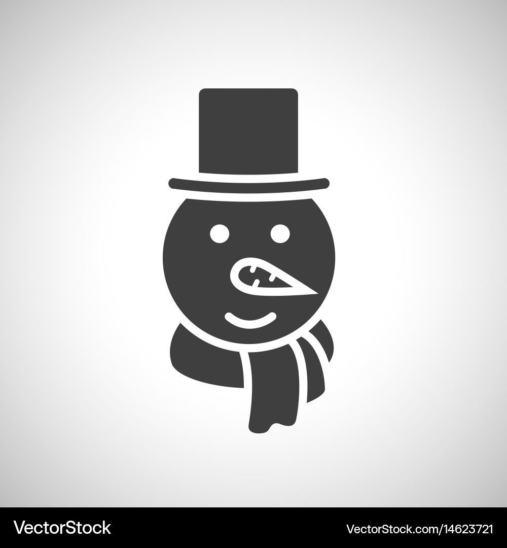 Snow man Royalty Free Vector Image - VectorStock