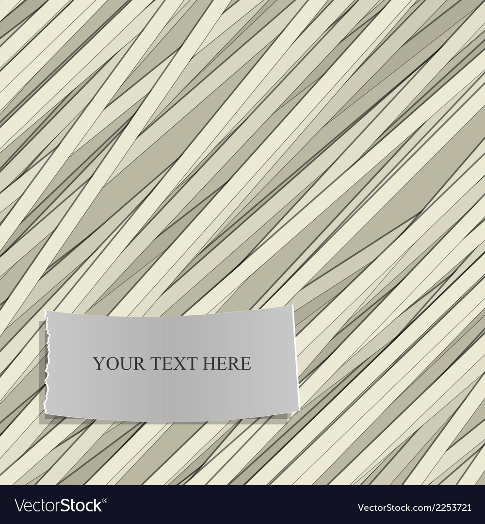 Stripe pattern with label for text Royalty Free Vector Image