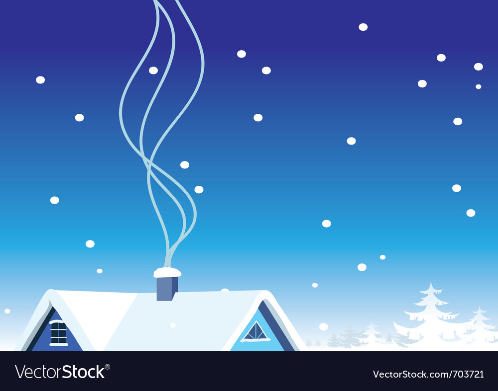 Winter scene Royalty Free Vector Image - VectorStock