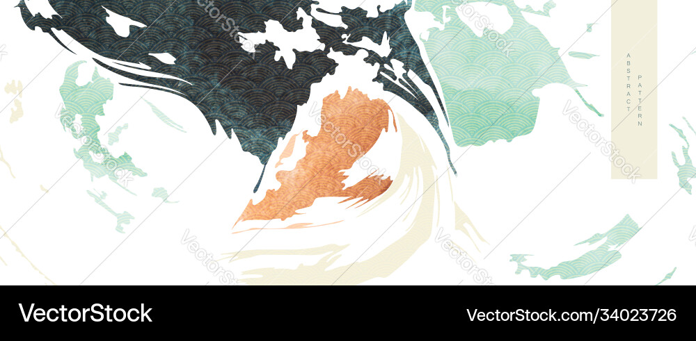 Abstract background in oriental style chinese new Vector Image