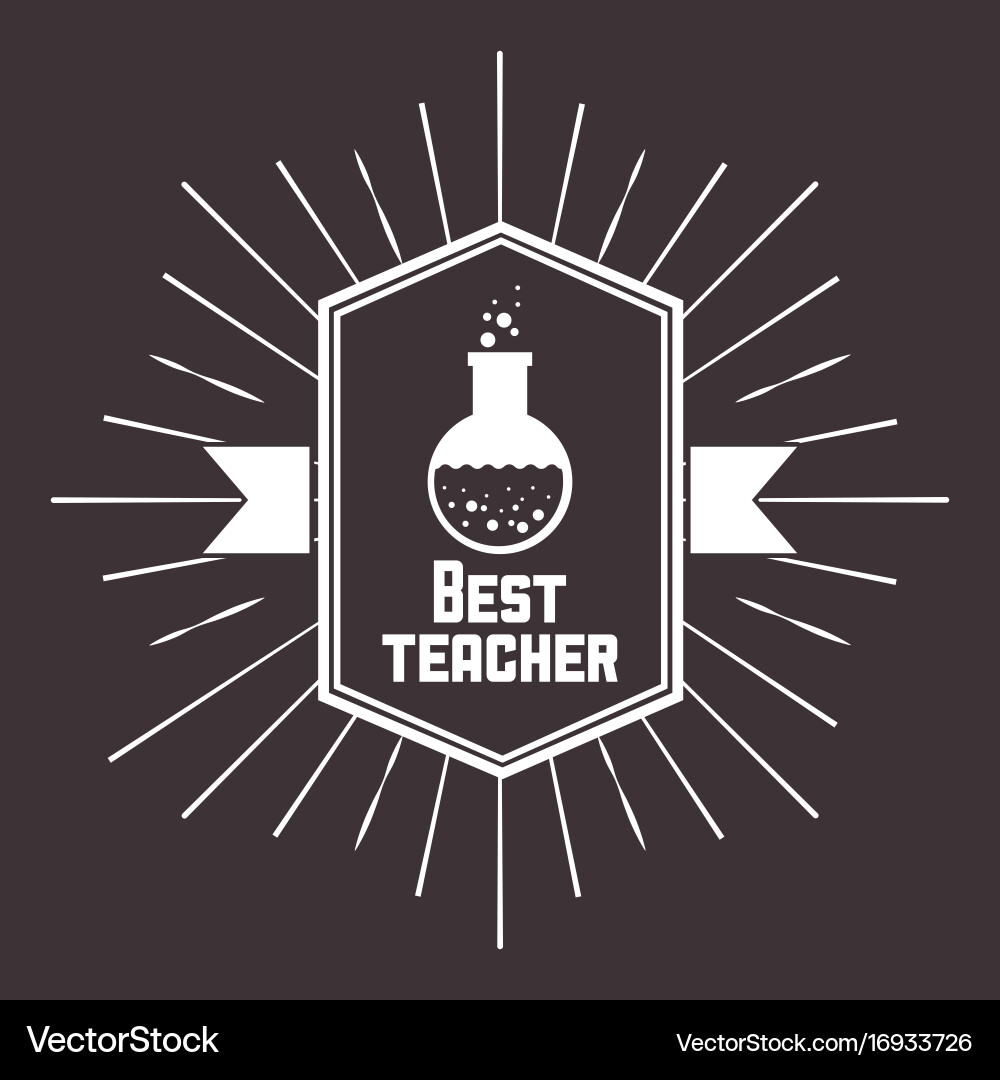Best teacher design Royalty Free Vector Image - VectorStock