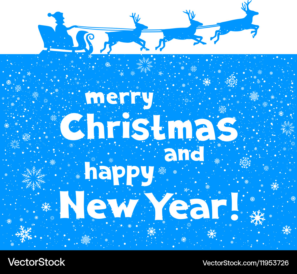 Christmas greetings from santa Royalty Free Vector Image