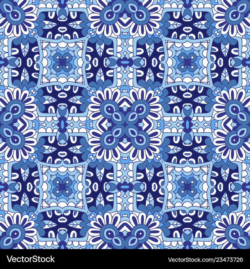 Damask pattern for tiles and fabric Royalty Free Vector