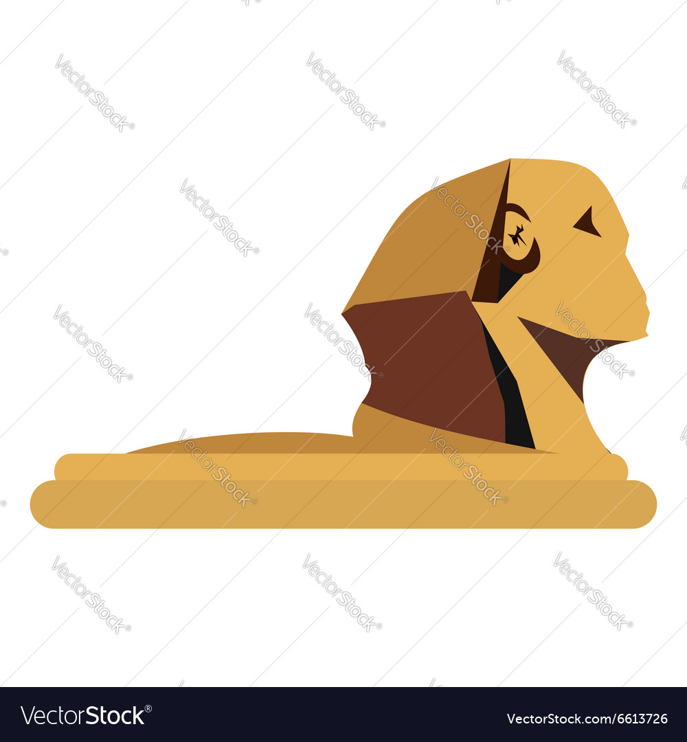 Great sphinx of giza Royalty Free Vector Image