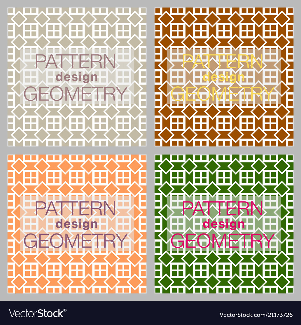 Seamless pattern in colors with geometric Vector Image