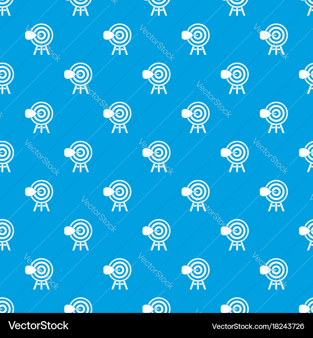 Target pattern seamless blue Royalty Free Vector Image