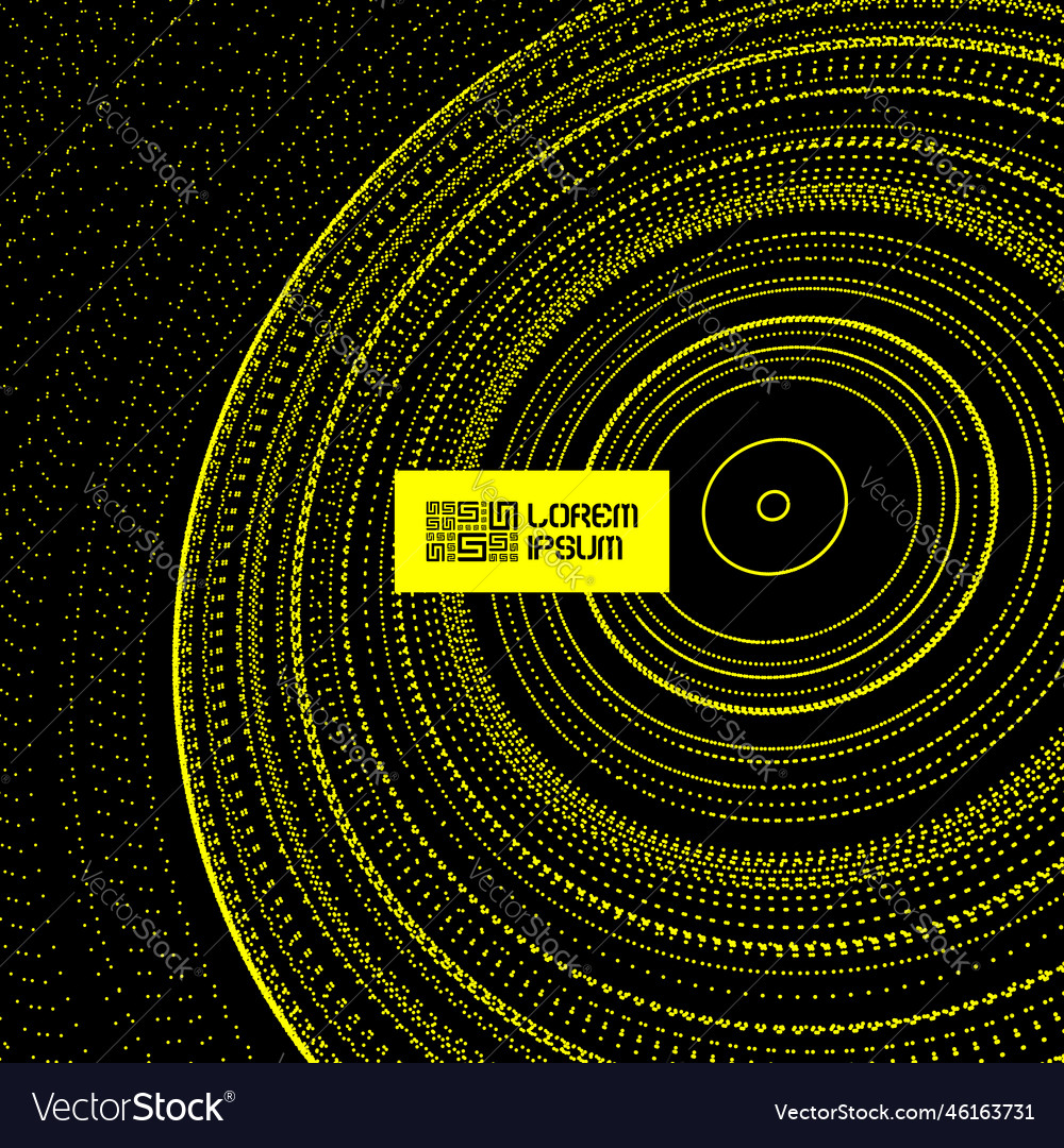 Array with particles abstract dynamic background Vector Image