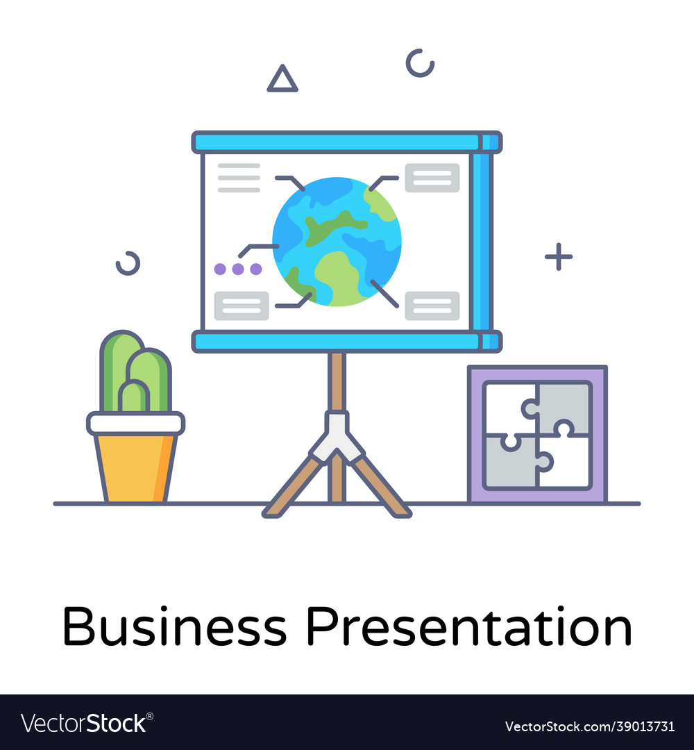 Business presentation Royalty Free Vector Image