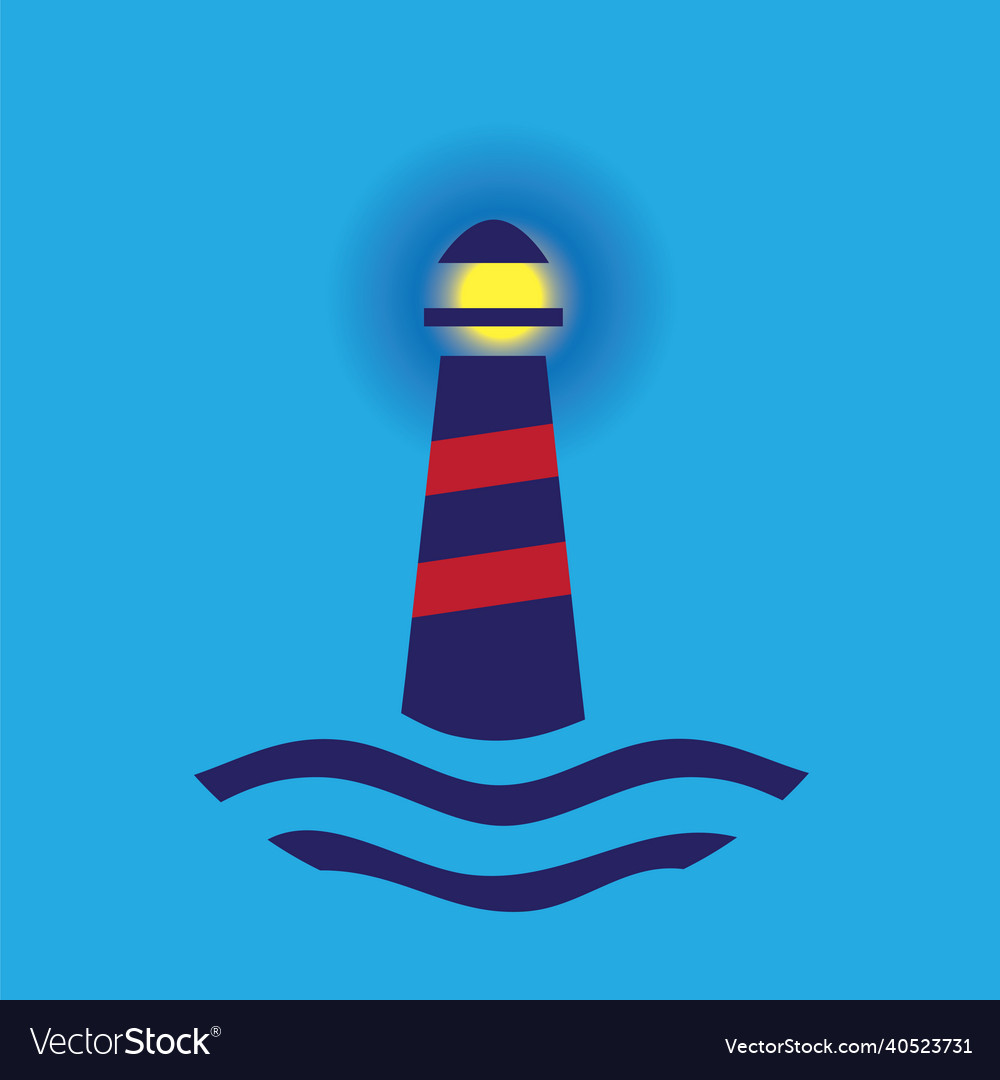 Lighthouse design Royalty Free Vector Image - VectorStock