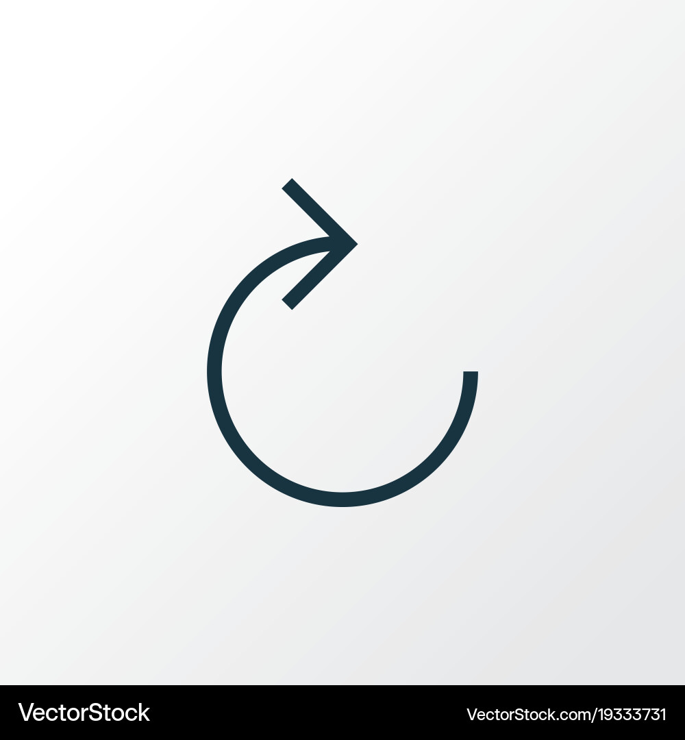 Reload icon line symbol premium quality isolated Vector Image