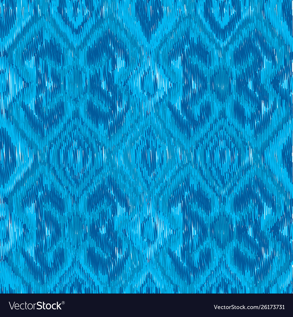 Seamless ikat pattern Royalty Free Vector Image