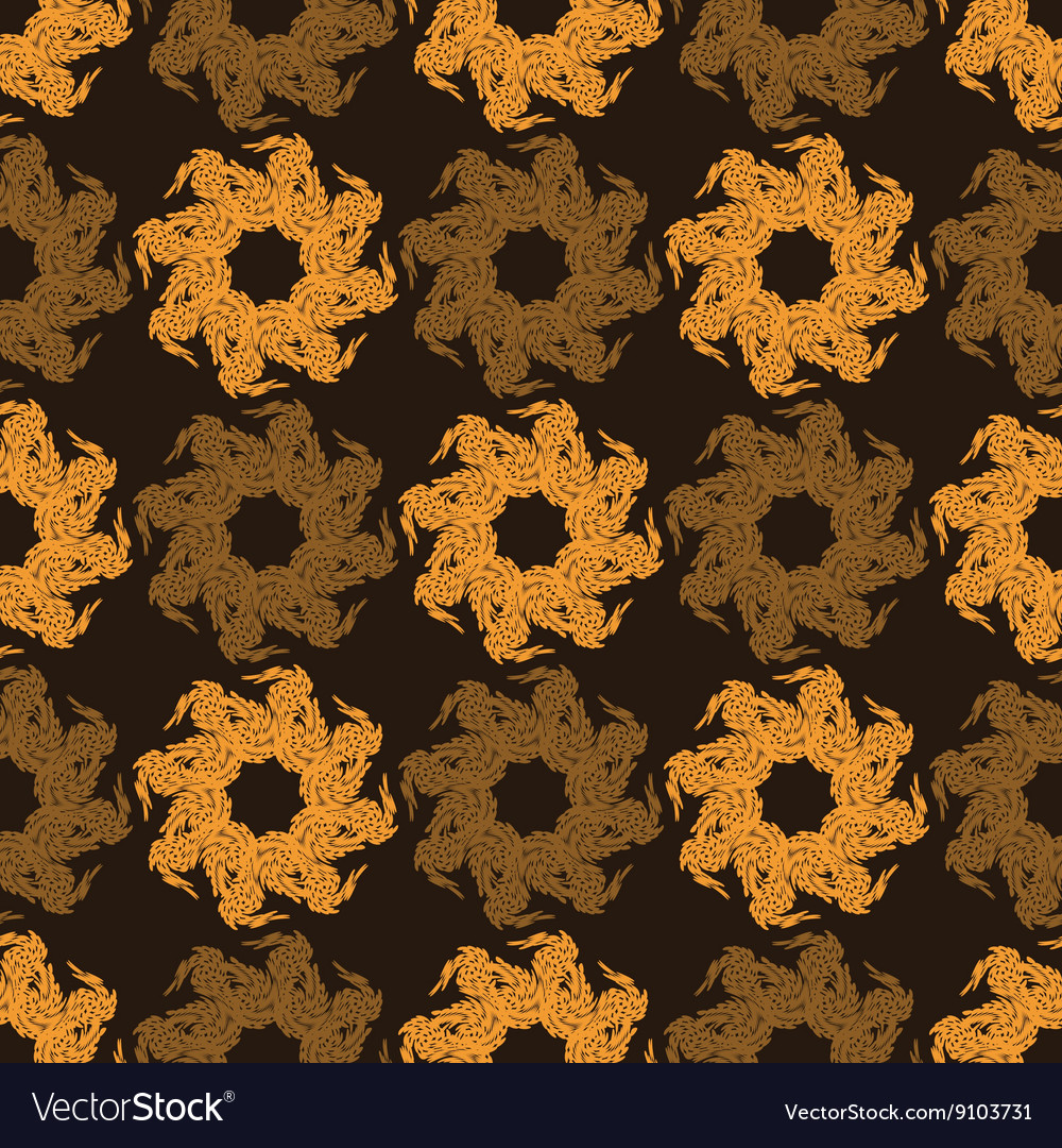 Seamless pattern abstract flowers Royalty Free Vector Image
