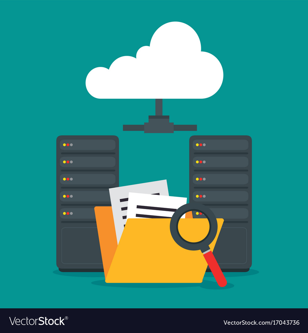 Cloud services design Royalty Free Vector Image