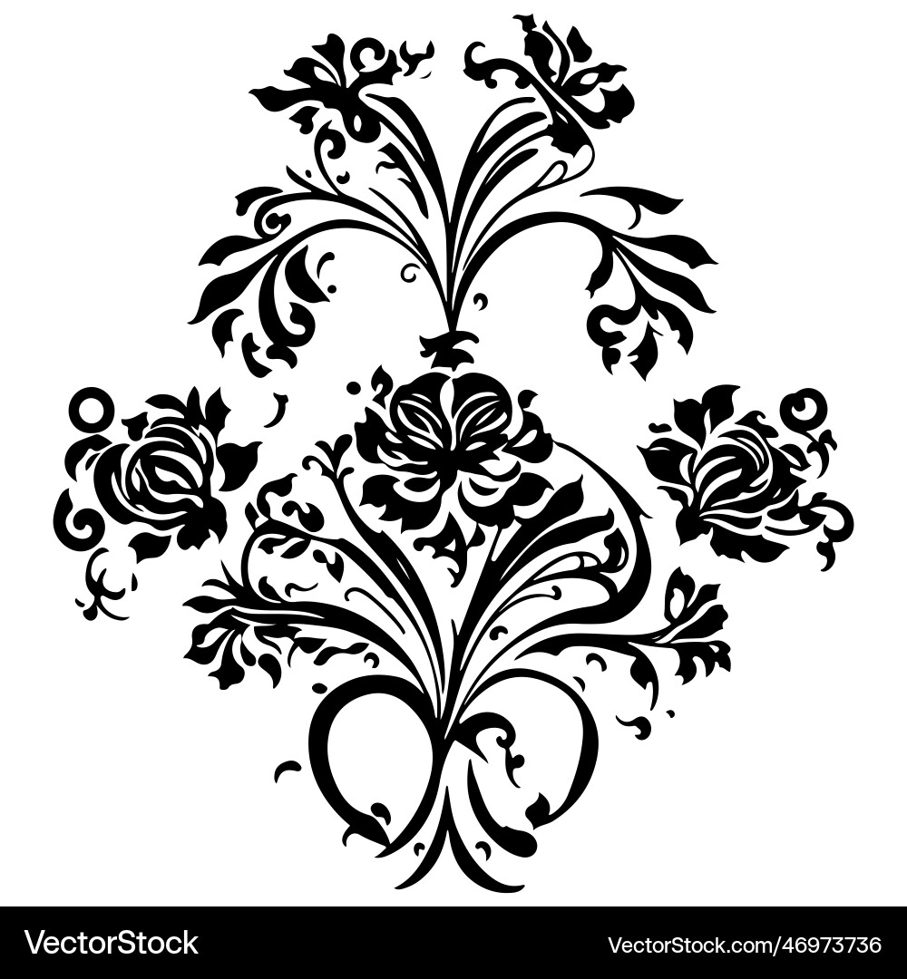Floral ornament art ornaments Royalty Free Vector Image