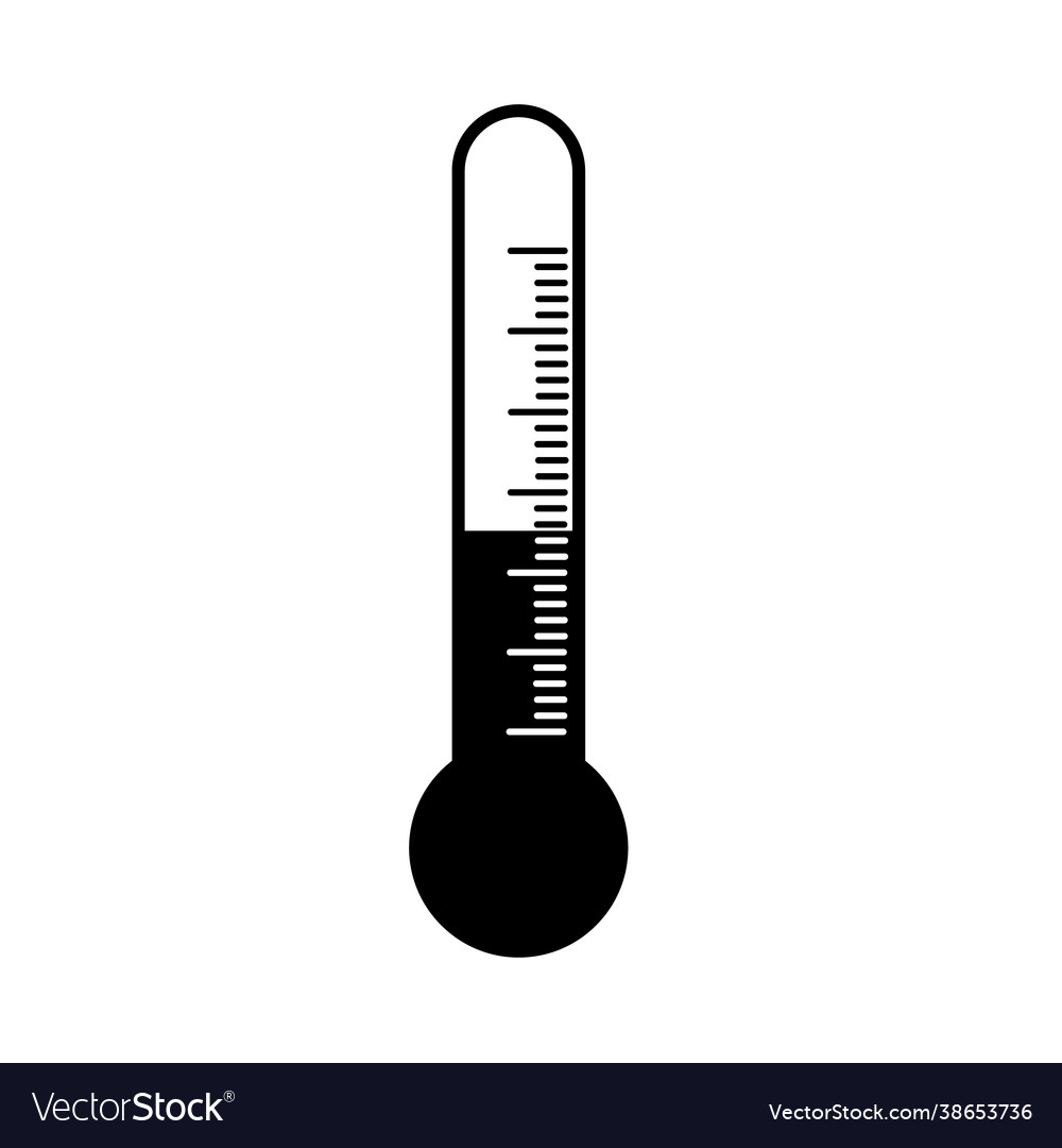 Thermometer linear icon isolated Royalty Free Vector Image