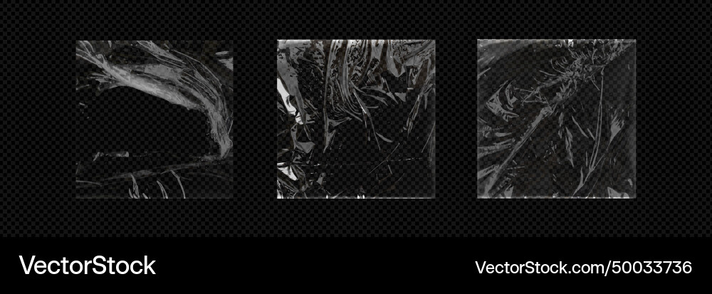Vinyl transparent wrap film for packaging Vector Image