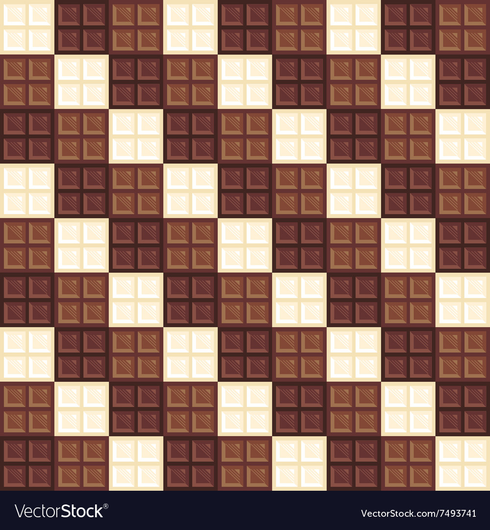 Chocolate bars seamless pattern Royalty Free Vector Image