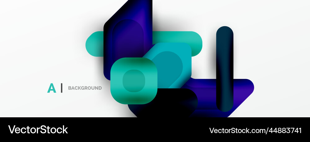 Colorful geometric shapes lines squares Royalty Free Vector