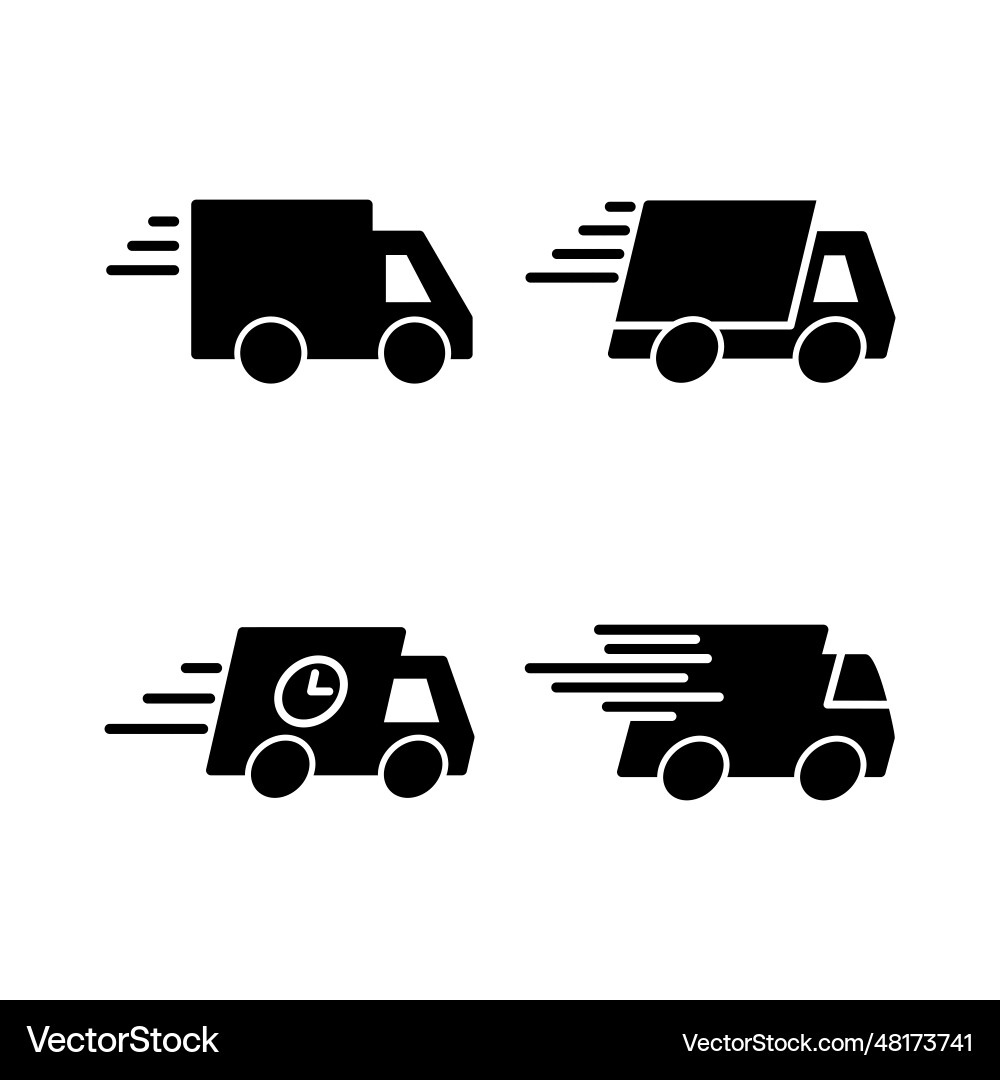 Delivery icon shipping fast delivery icon Vector Image