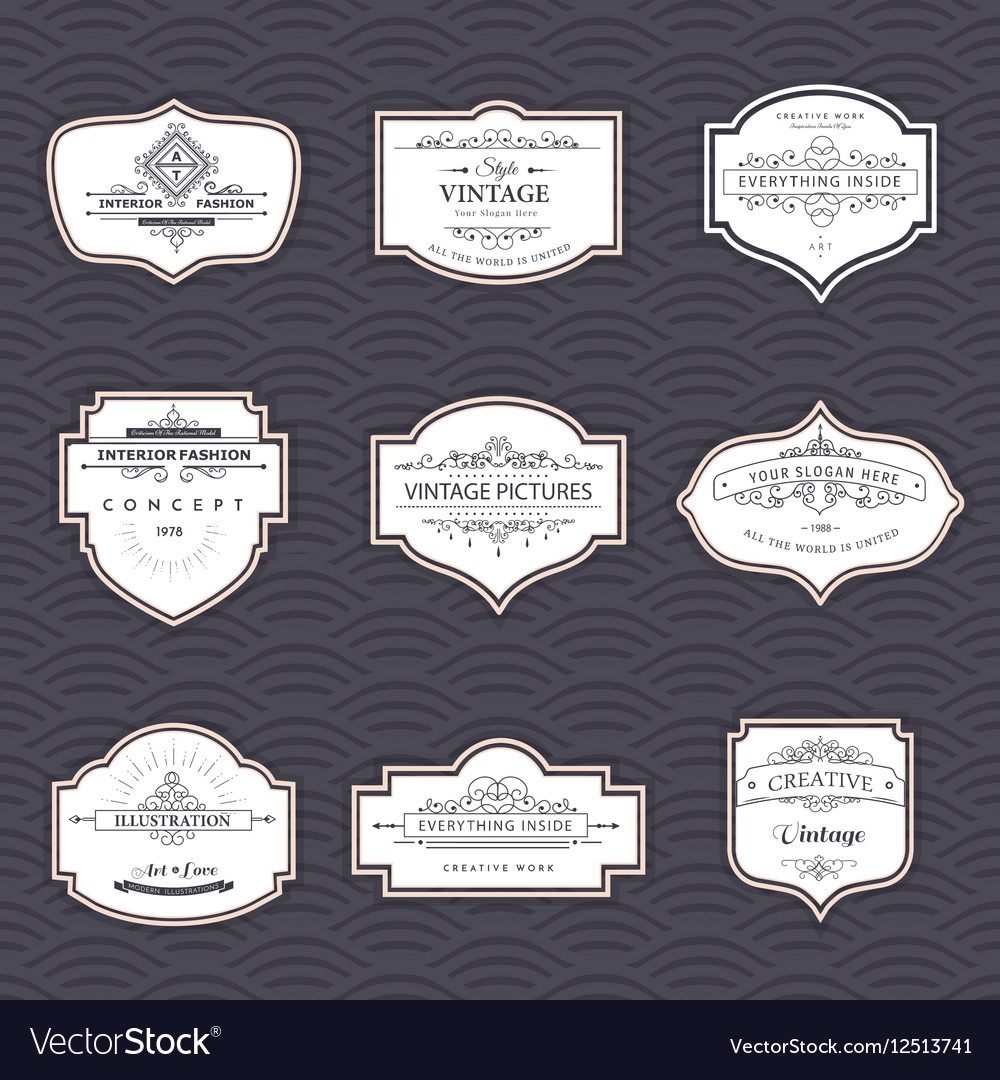 Design elements template Royalty Free Vector Image