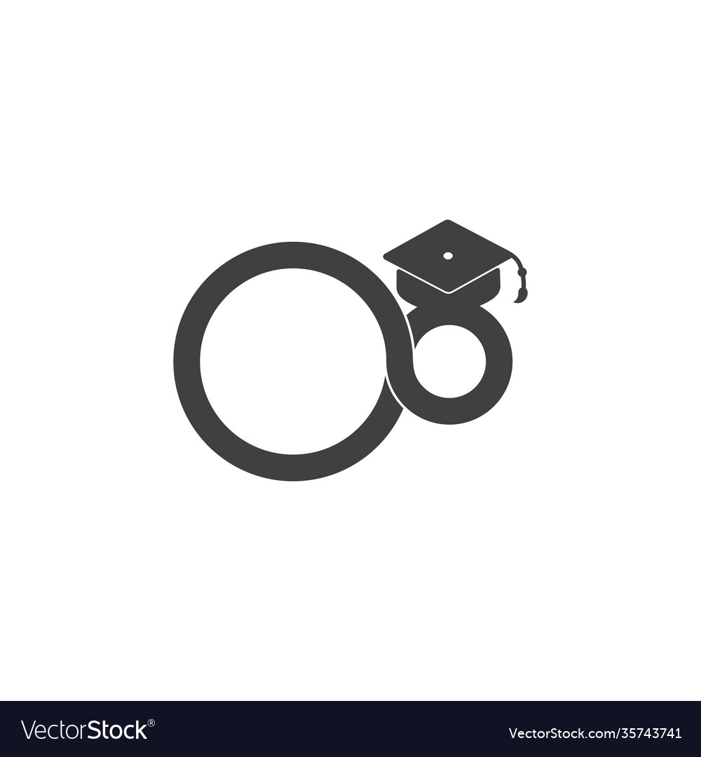 Infinity study education logo Royalty Free Vector Image