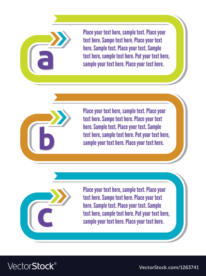 Label progress background Royalty Free Vector Image