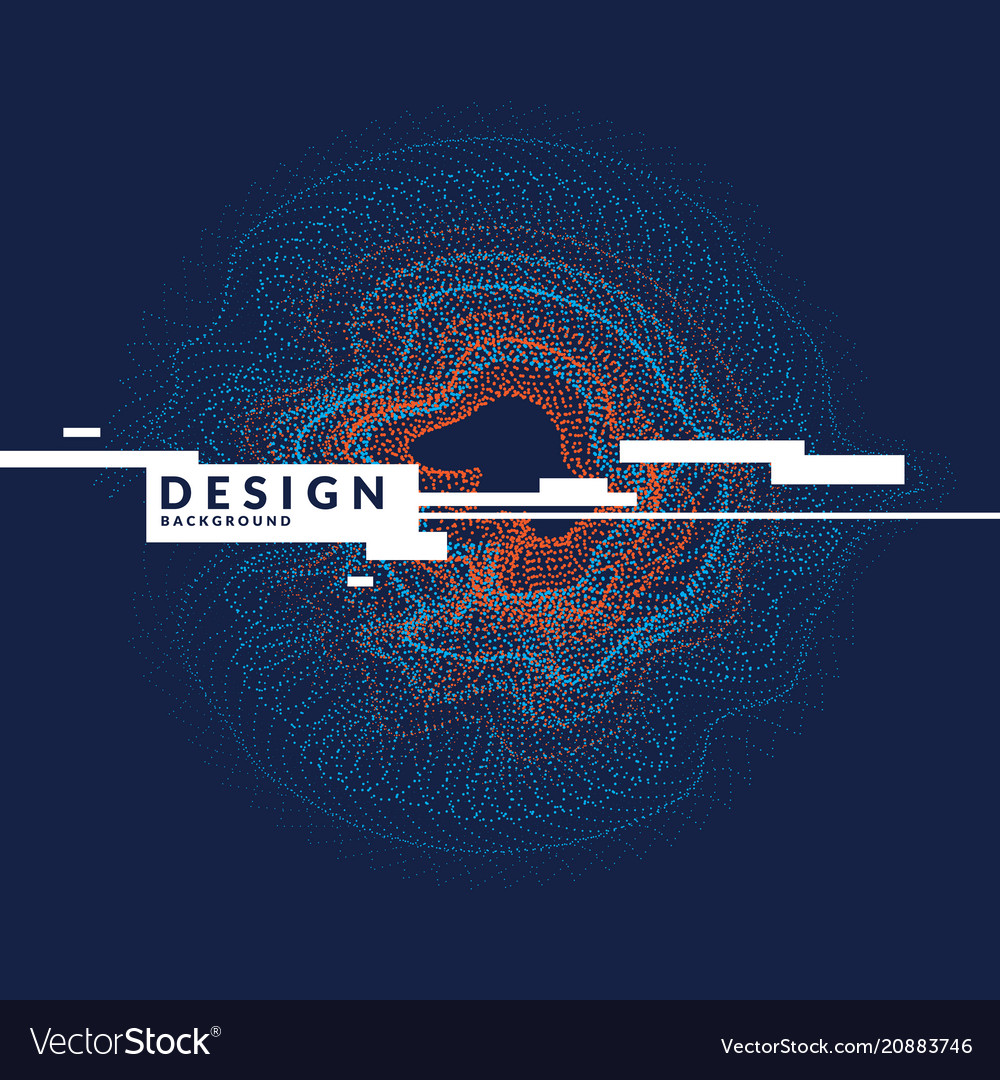 Abstract background with dynamic waves Royalty Free Vector