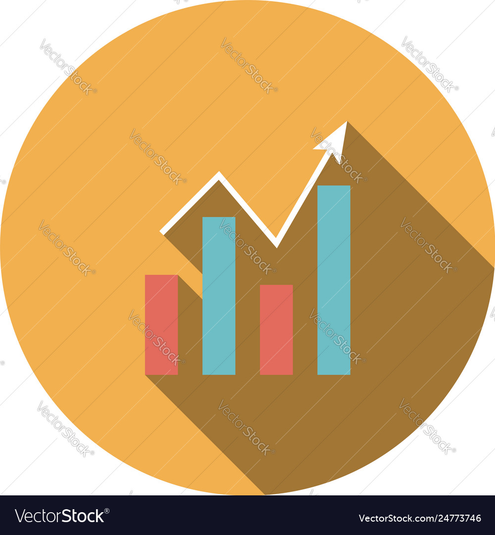 Analytics chart icon Royalty Free Vector Image