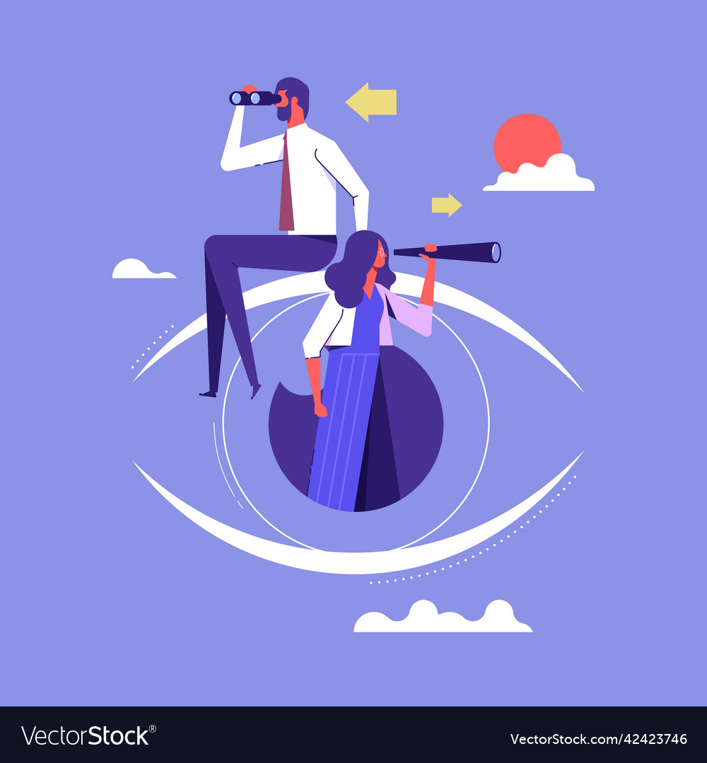 Business vision concept Royalty Free Vector Image Business vision concept Royalty Free Vector Image
