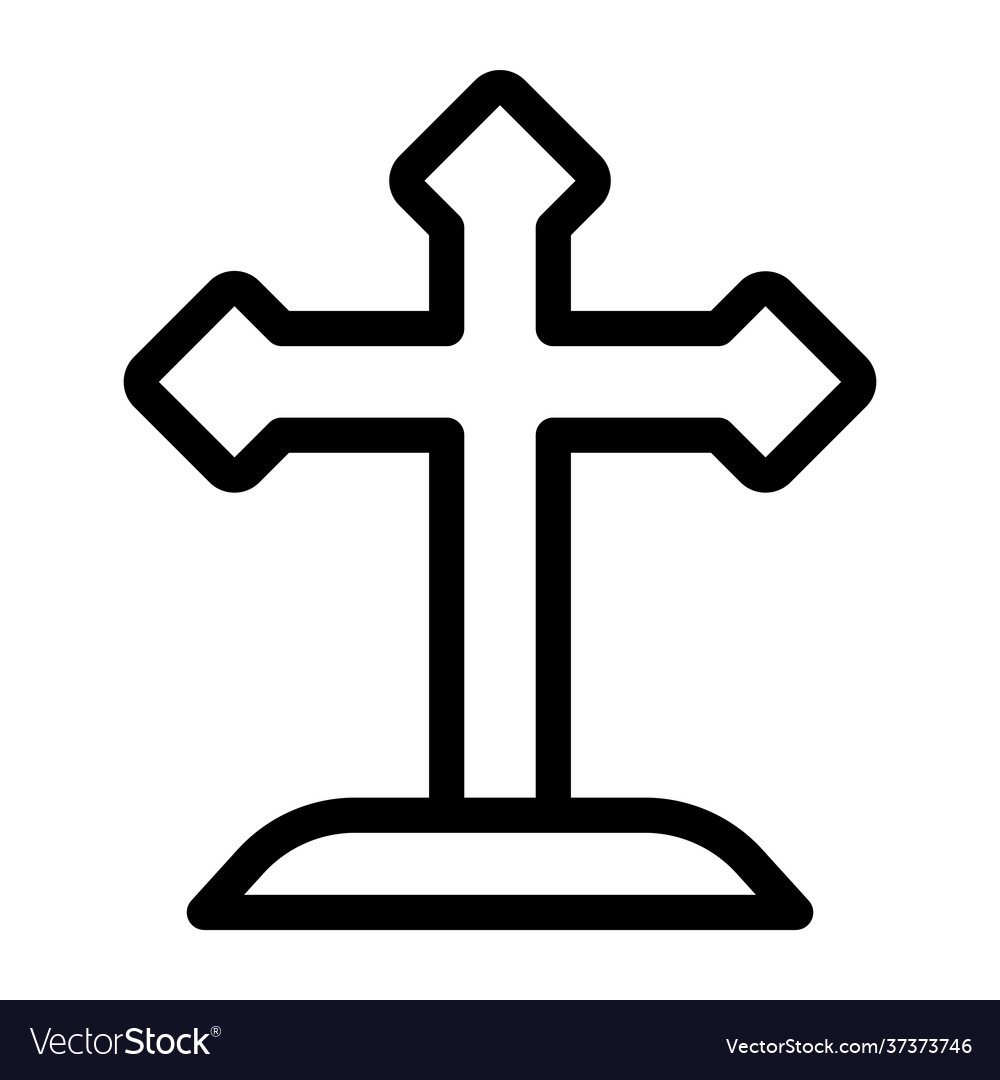 Gravestone Royalty Free Vector Image - VectorStock