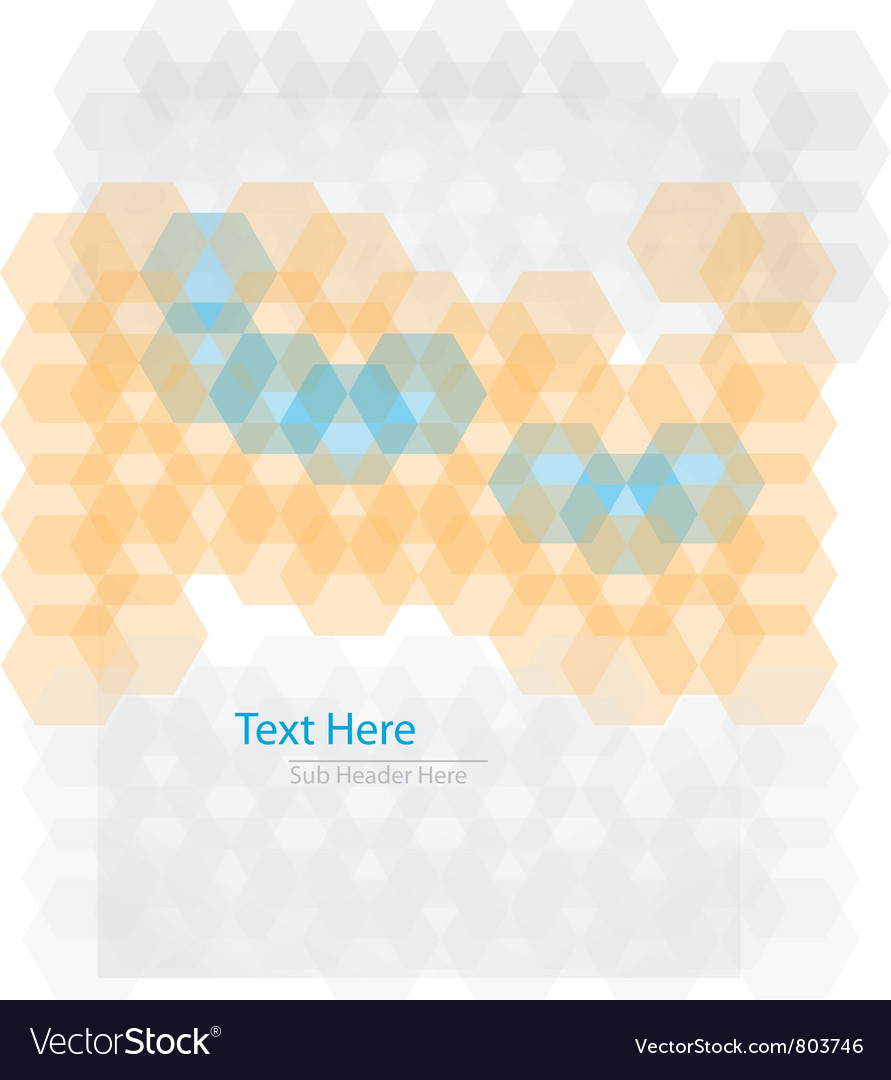 Hex cover Royalty Free Vector Image - VectorStock