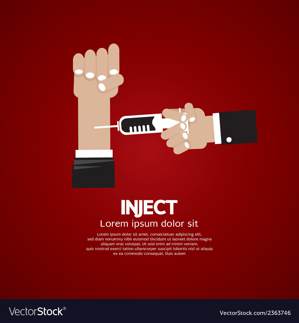 Inject Royalty Free Vector Image - VectorStock