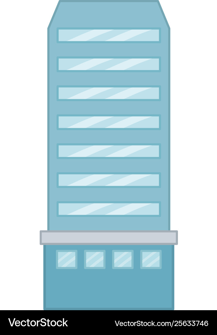 Isolated urban and modern building design Vector Image