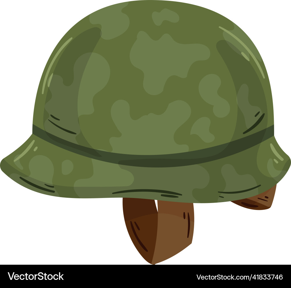 Military soldier helmet Royalty Free Vector Image