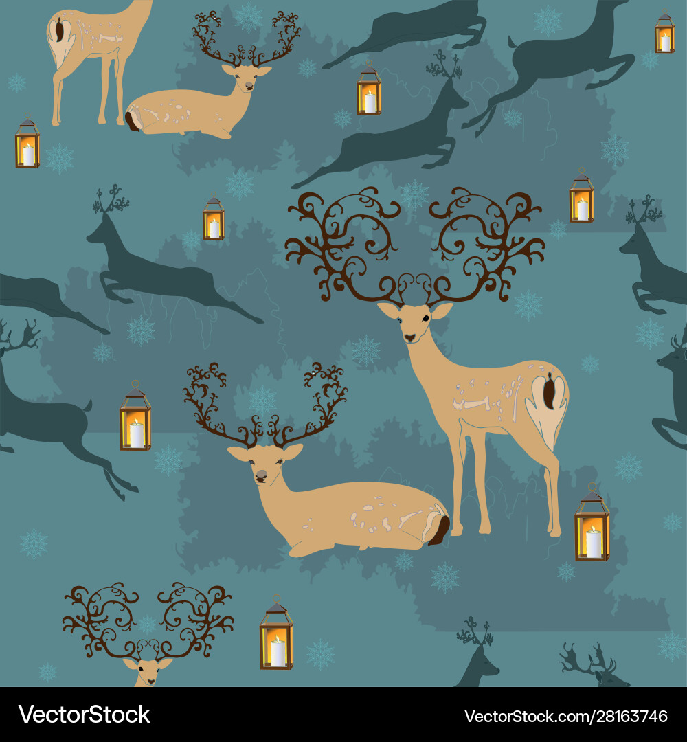 Seamless pattern christmas design Royalty Free Vector Image