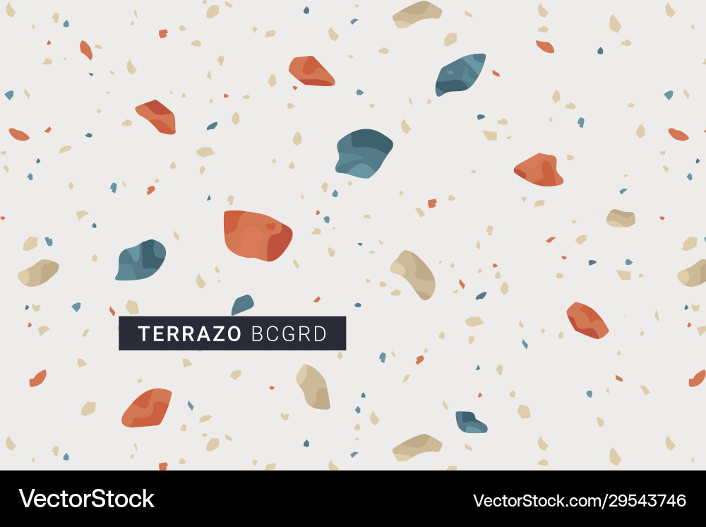 Terrazo modern print background Royalty Free Vector Image
