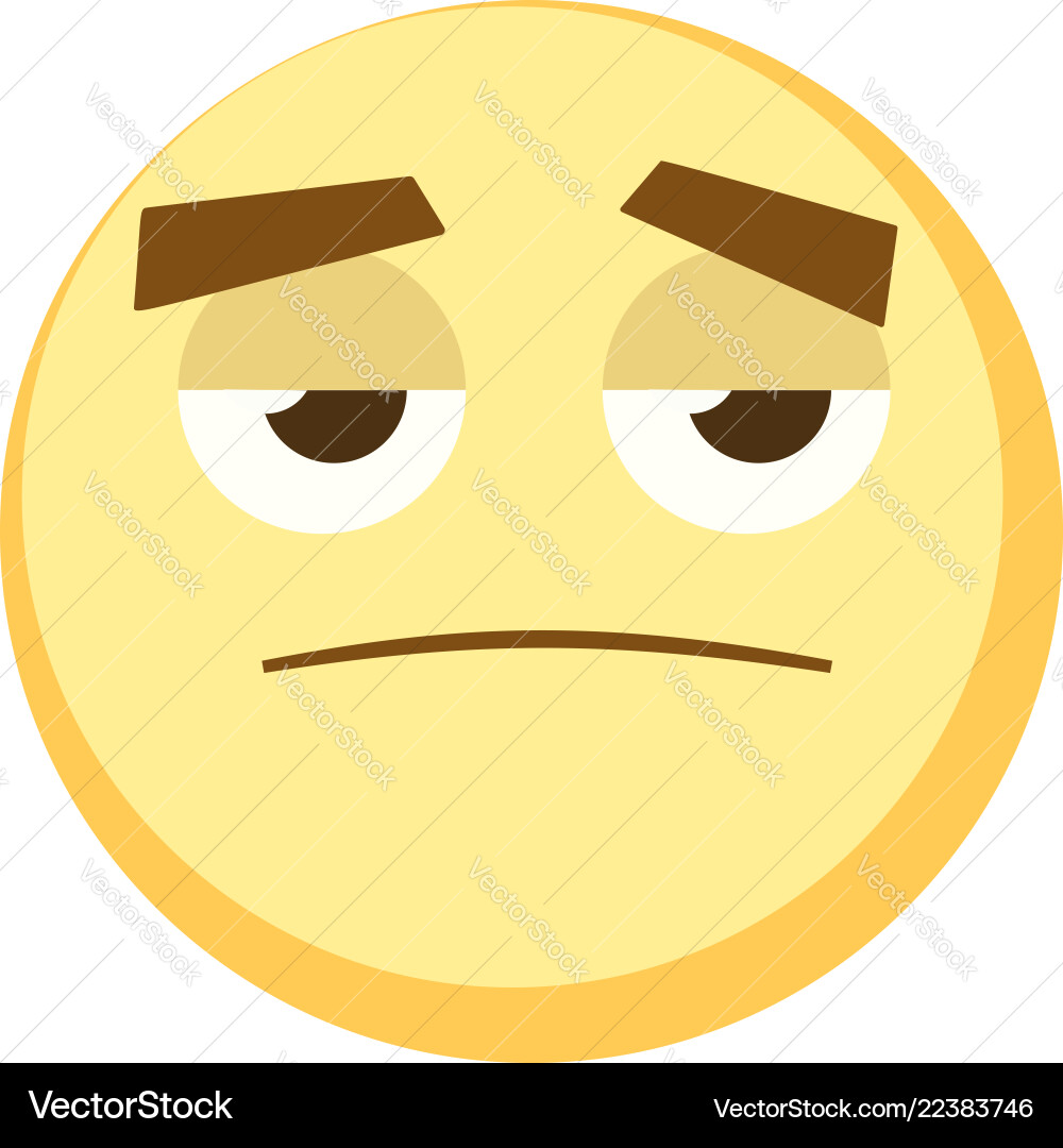 Yellow emoji icon for app game ui or web design Vector Image