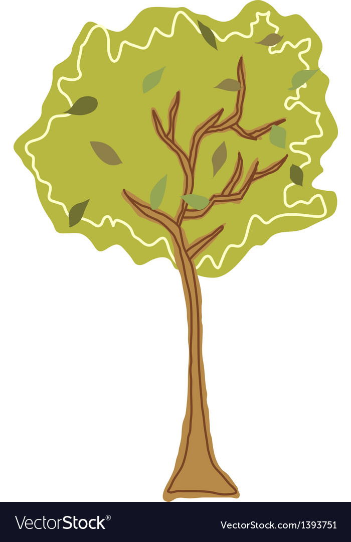 A tree stand Royalty Free Vector Image - VectorStock