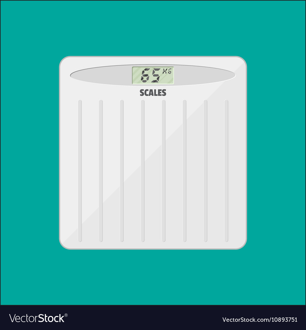 Bathroom Floor Weight Scale Royalty Free Vector Image