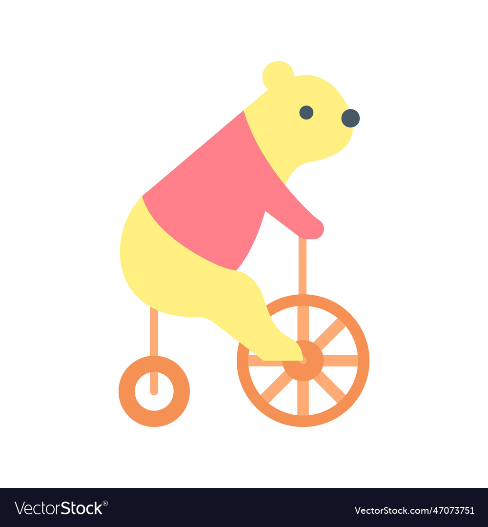 Bear performing icon image suitable Royalty Free Vector