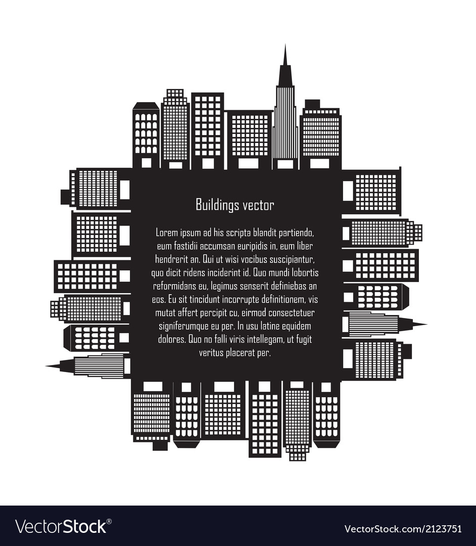 Buildings Royalty Free Vector Image - VectorStock