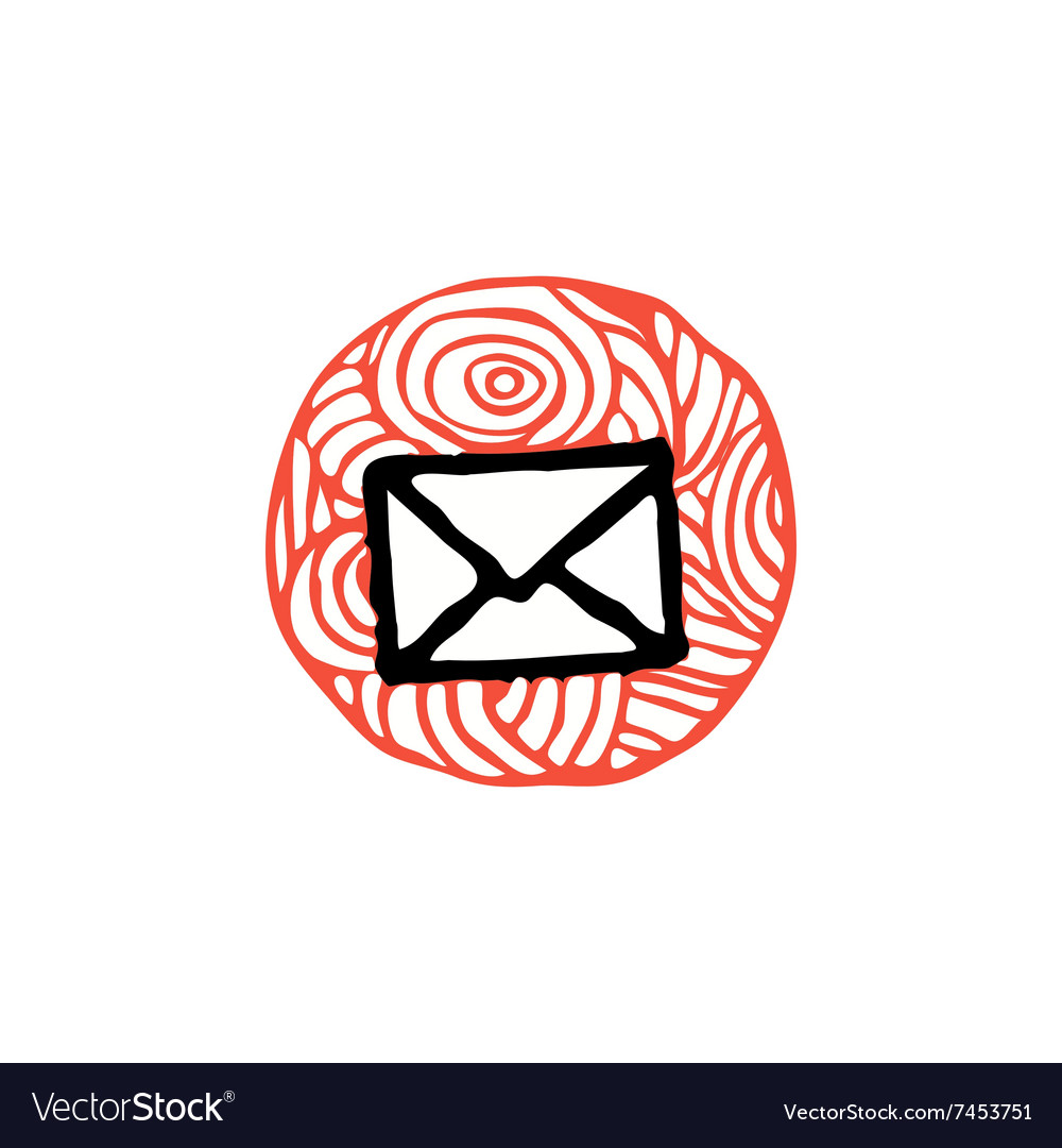 Entangle icon e-mail Royalty Free Vector Image
