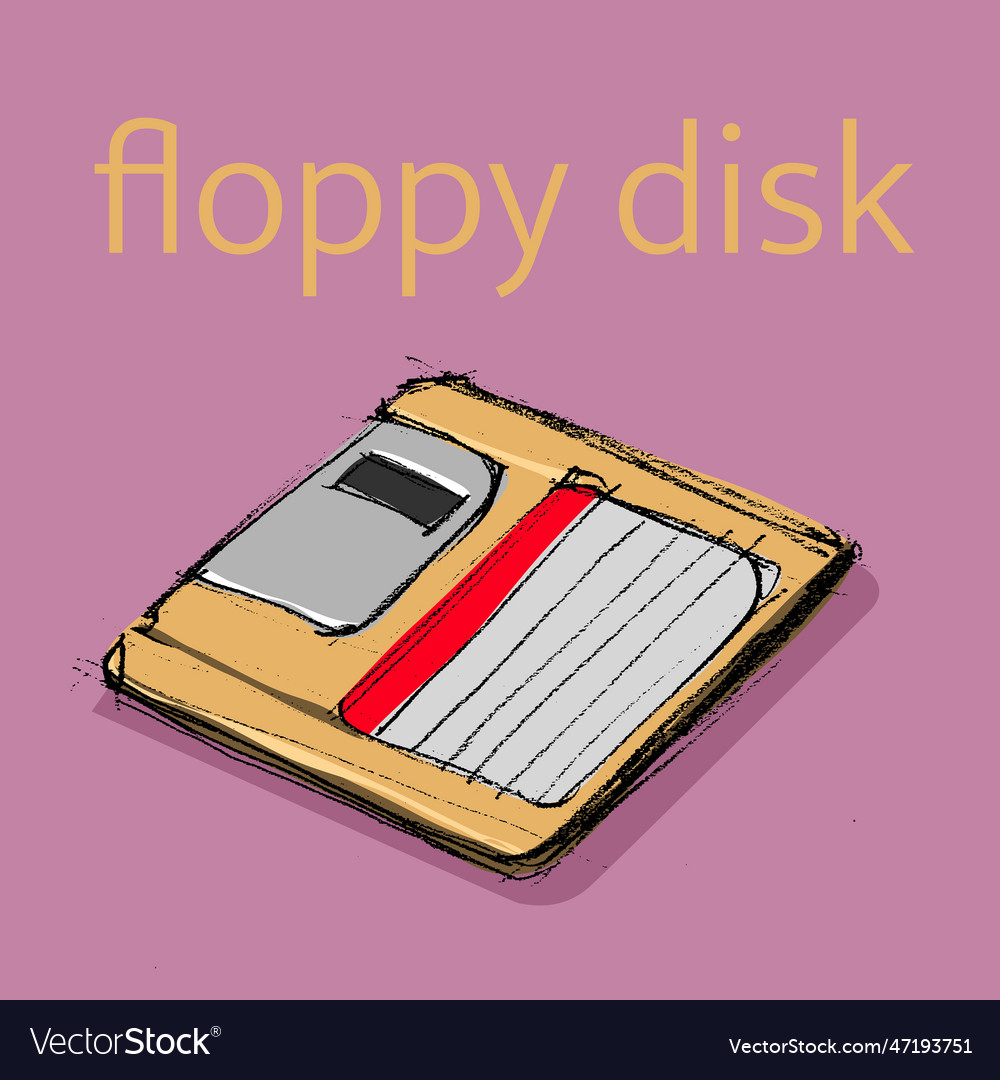Floppy disk Royalty Free Vector Image - VectorStock