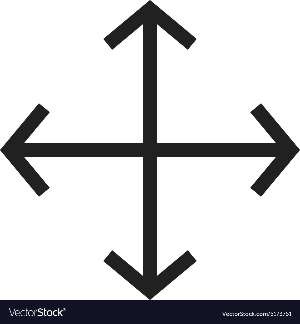 Move navigation Royalty Free Vector Image - VectorStock