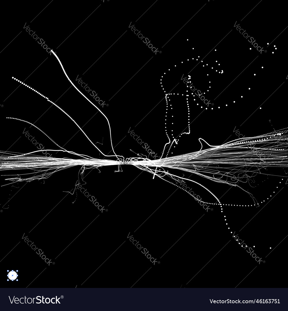 Point explode array with dynamic emitted particles