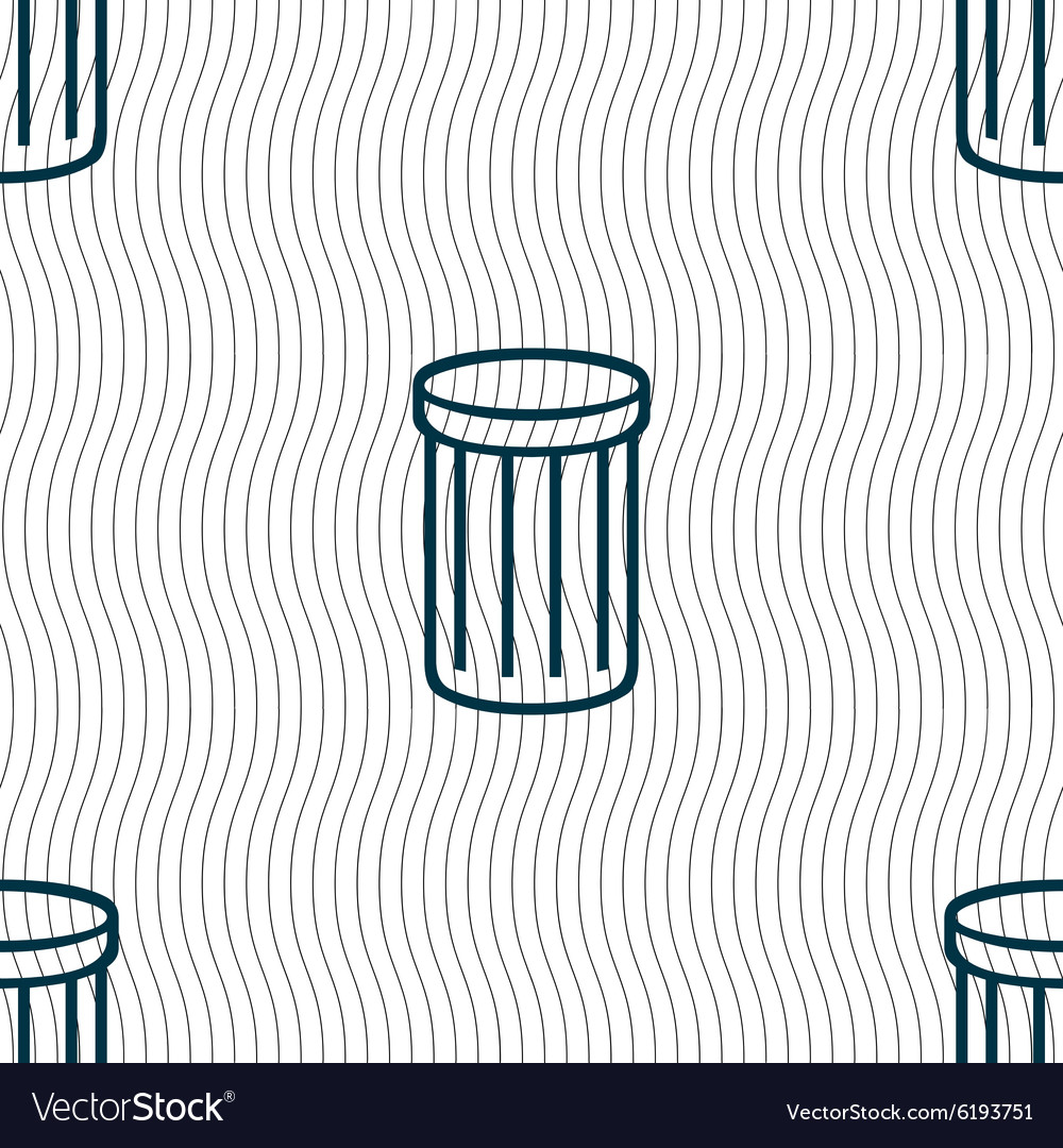 Recycle bin sign icon symbol seamless pattern Vector Image